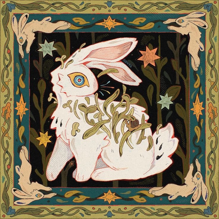 Solve Rabbit jigsaw puzzle online with 144 pieces