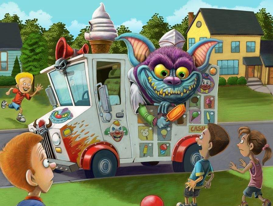 Solve Monster Ice Cream Truck jigsaw puzzle online with 80 pieces