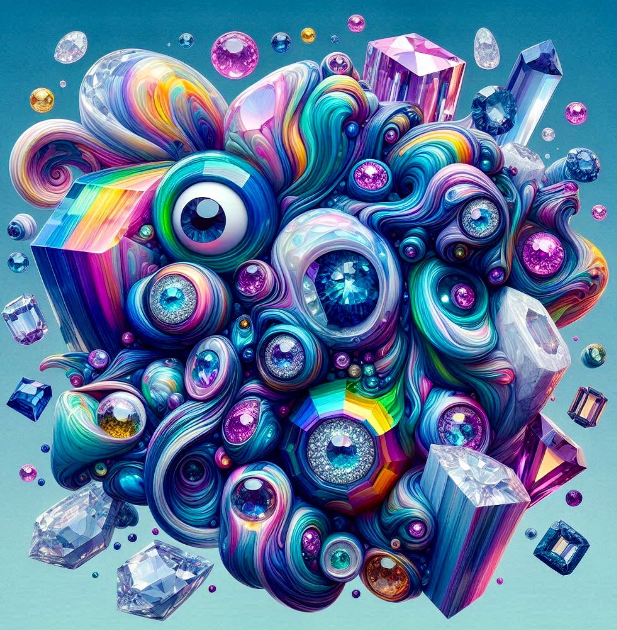Solve Eye Spy with My Little Eyes jigsaw puzzle online with 49 pieces