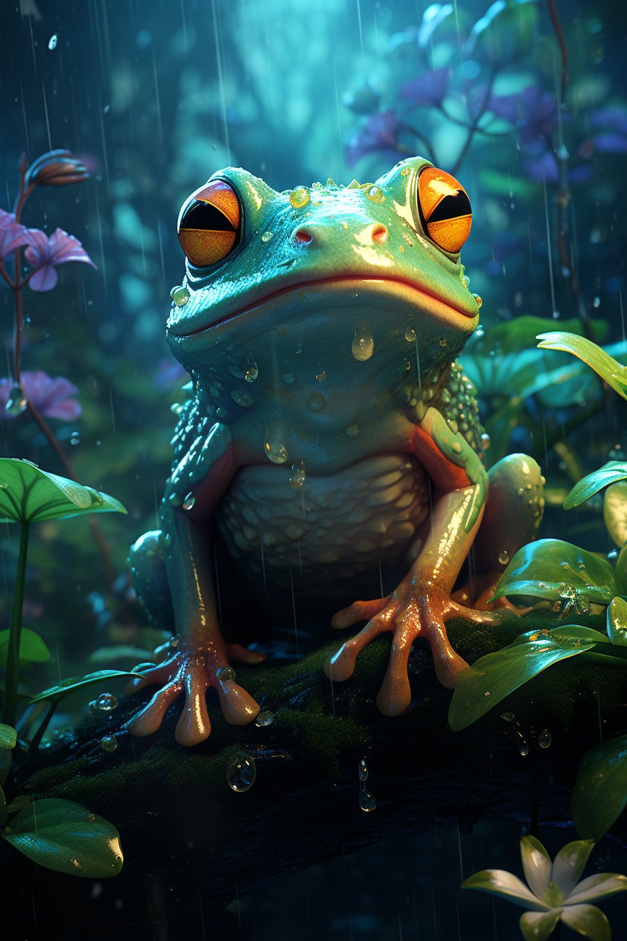 Solve Rainforest Tree Frog jigsaw puzzle online with 352 pieces