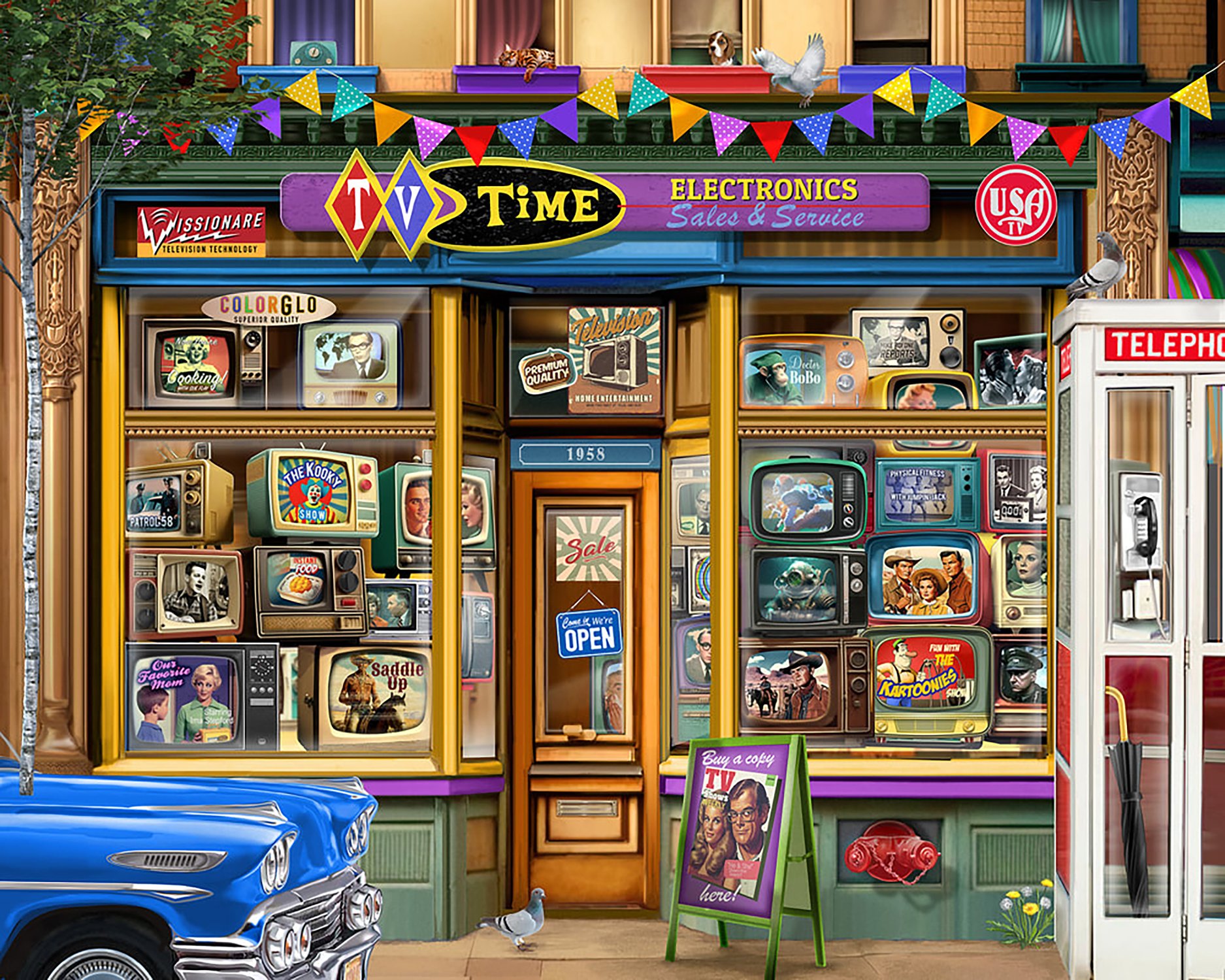 Solve TV Time jigsaw puzzle online with 357 pieces