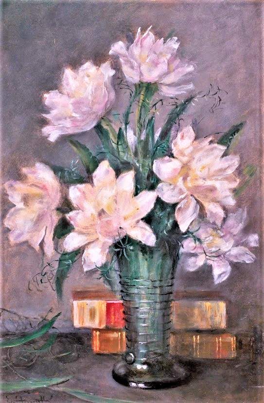 Solve Still life with flowers jigsaw puzzle online with 70 pieces