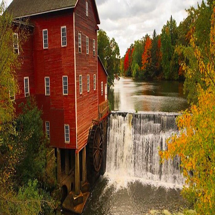 Solve Old Dells Mill in Augusta, WI jigsaw puzzle online with 25 pieces