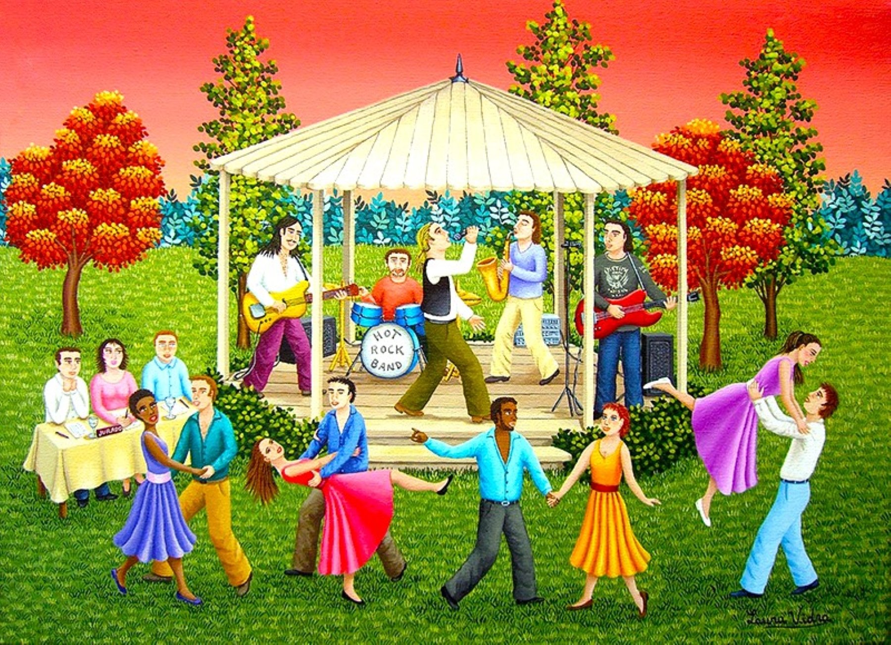 Solve Dance Competition jigsaw puzzle online with 140 pieces