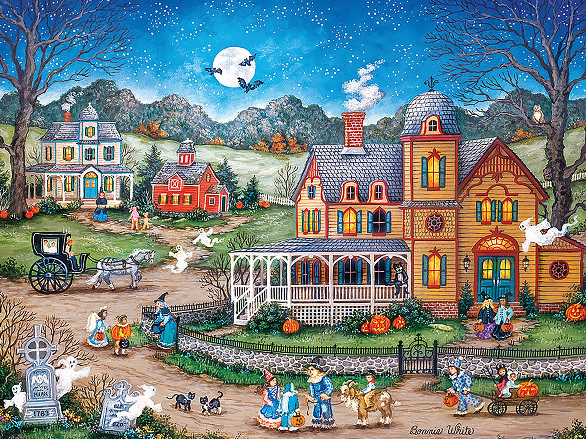 Solve Halloween A Ghostly Good Night jigsaw puzzle online with 352 pieces