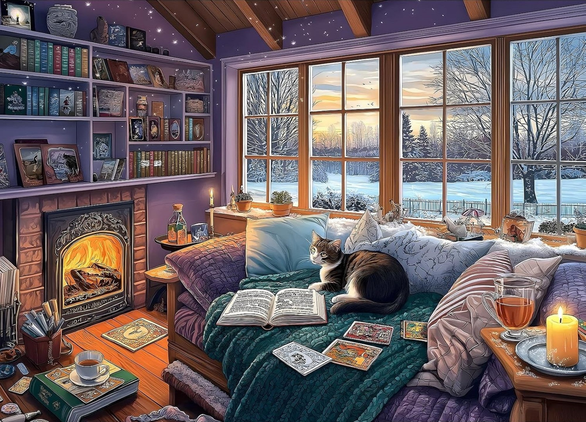 Solve Confort de chat jigsaw puzzle online with 588 pieces