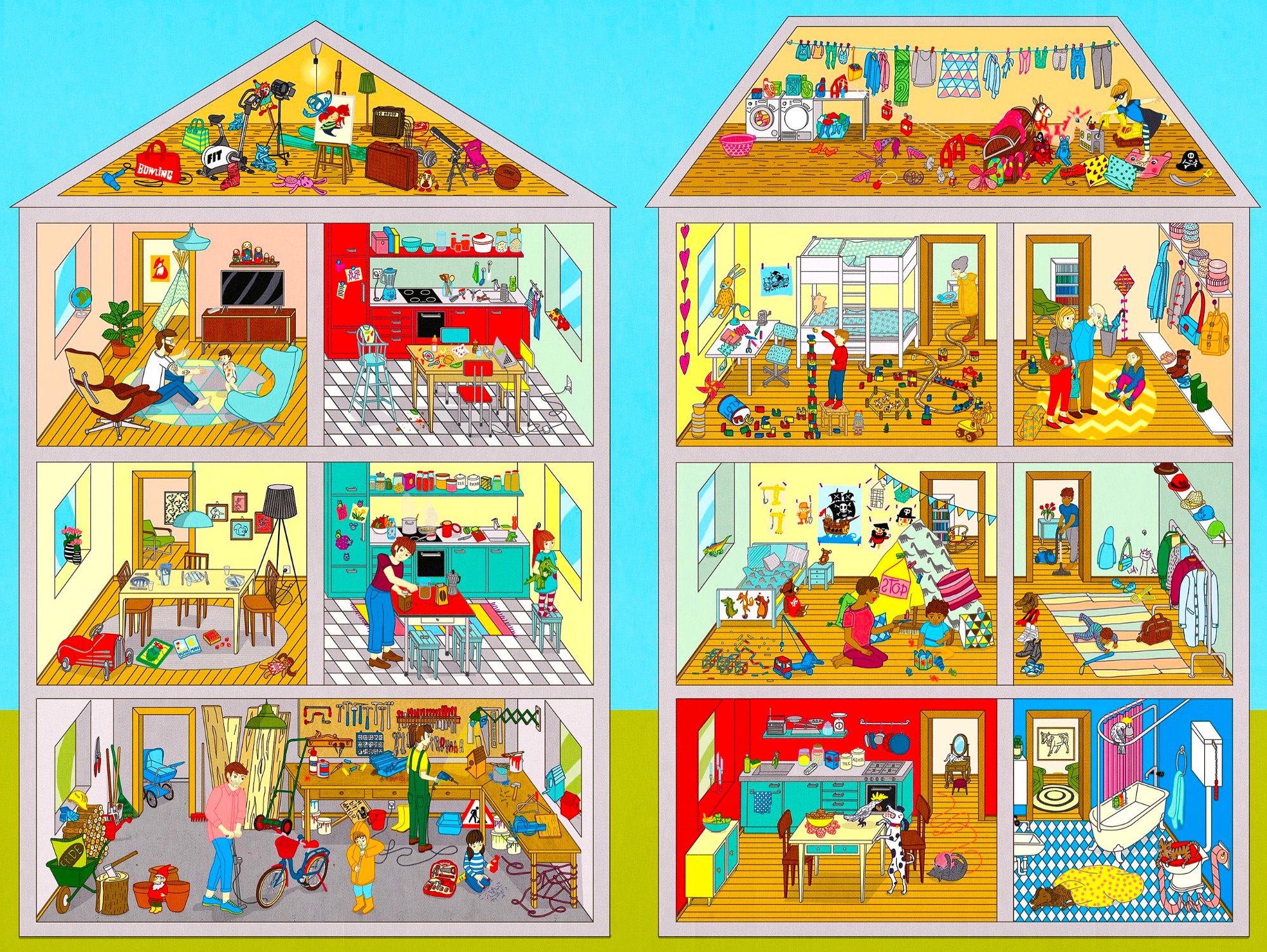 Solve Who Lives in the House? jigsaw puzzle online with 594 pieces