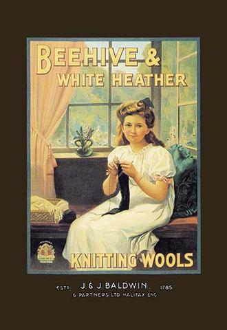 Solve Themes Vintage ads - Beehive & White Heather Knitting Wools ...