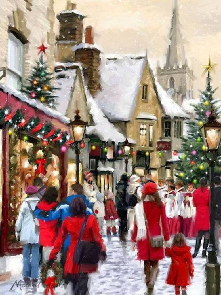 Solve Dipinti di Natale 23 di Richard MACNEIL jigsaw puzzle online with ...