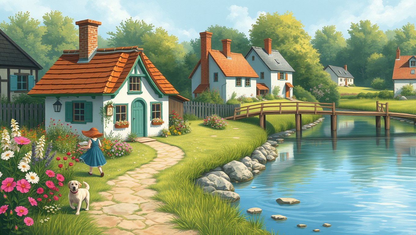 Solve Village jigsaw puzzle online with 252 pieces