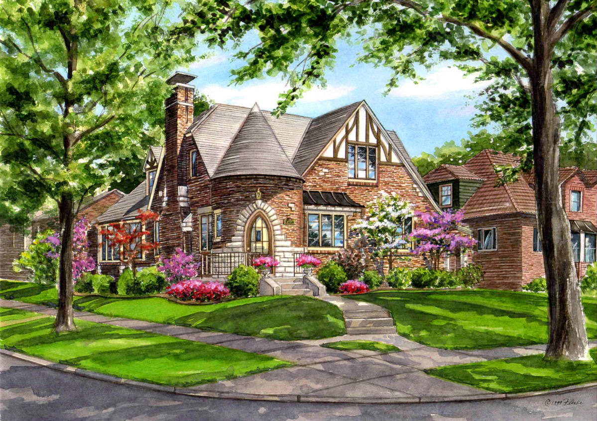 Solve Tudor with Turret jigsaw puzzle online with 70 pieces