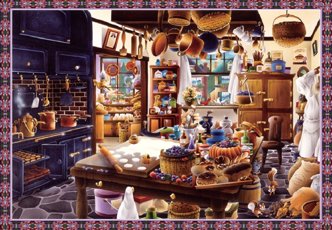 Jigsaw Puzzle | 48 pieces | Bakery Kitchen | Jigidi