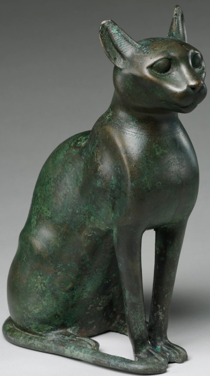 Solve Cat Statuette intended to contain a mummified cat 332–30 B.C ...
