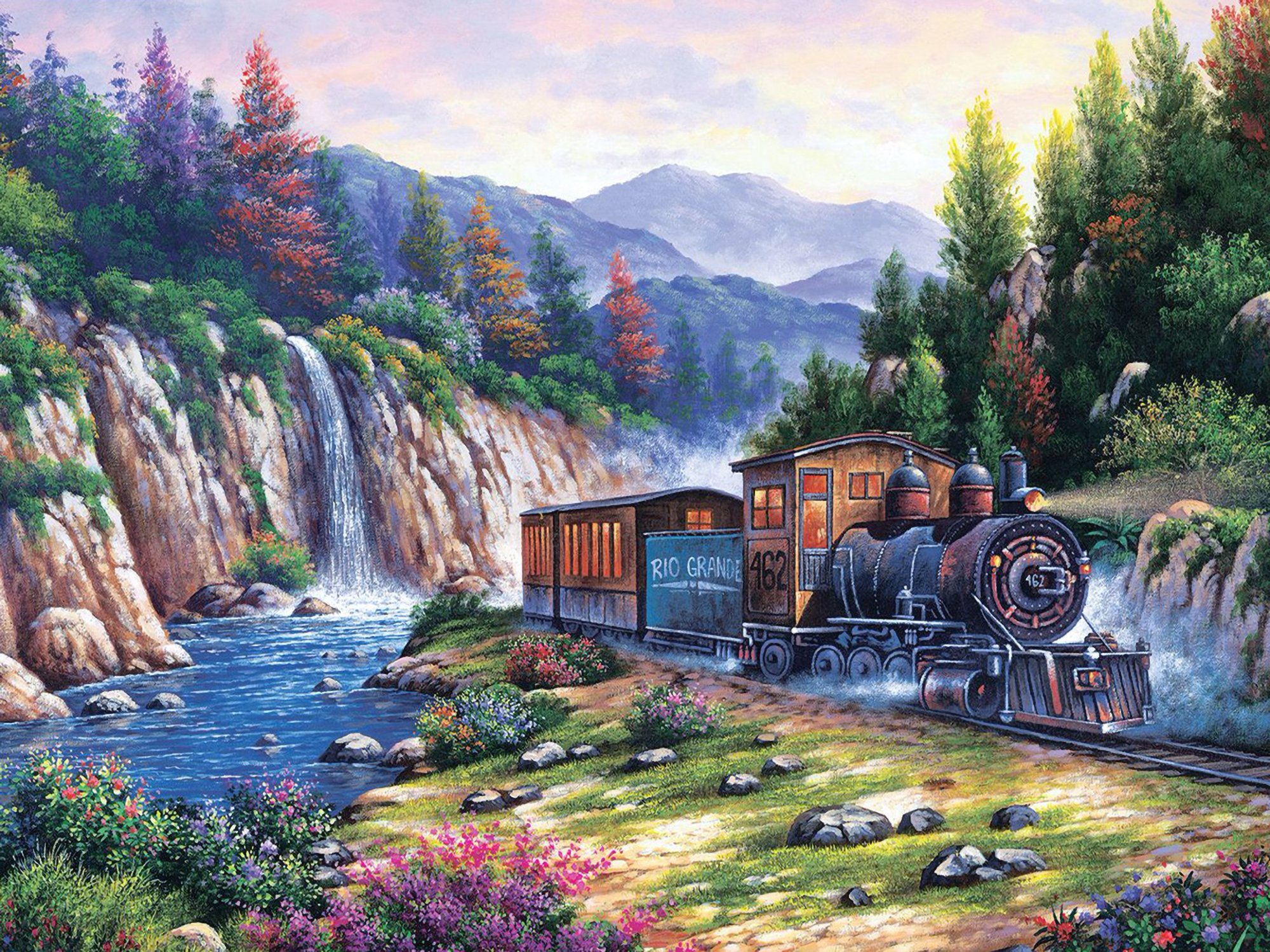 Solve Travelling By Train jigsaw puzzle online with 352 pieces