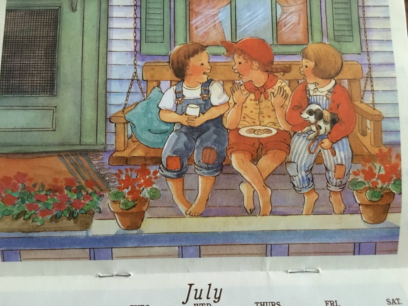 Solve "Back Home" calendar July 1995, part II jigsaw puzzle online with ...