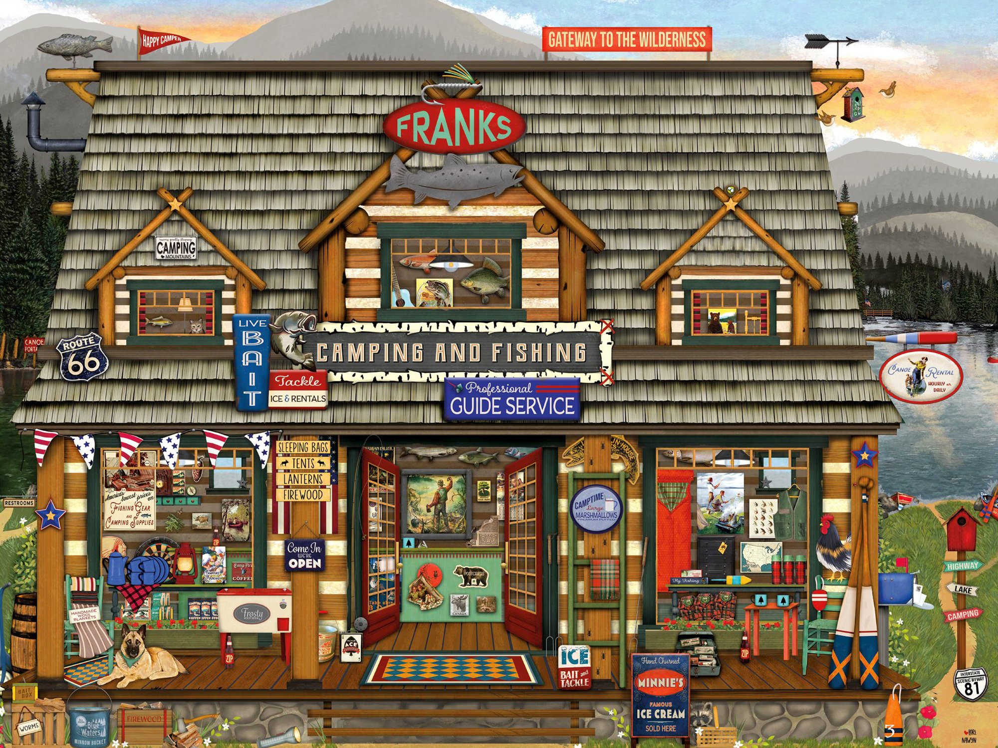 Puzzle | 352 pièces | Franks Fishing Store | Jigidi