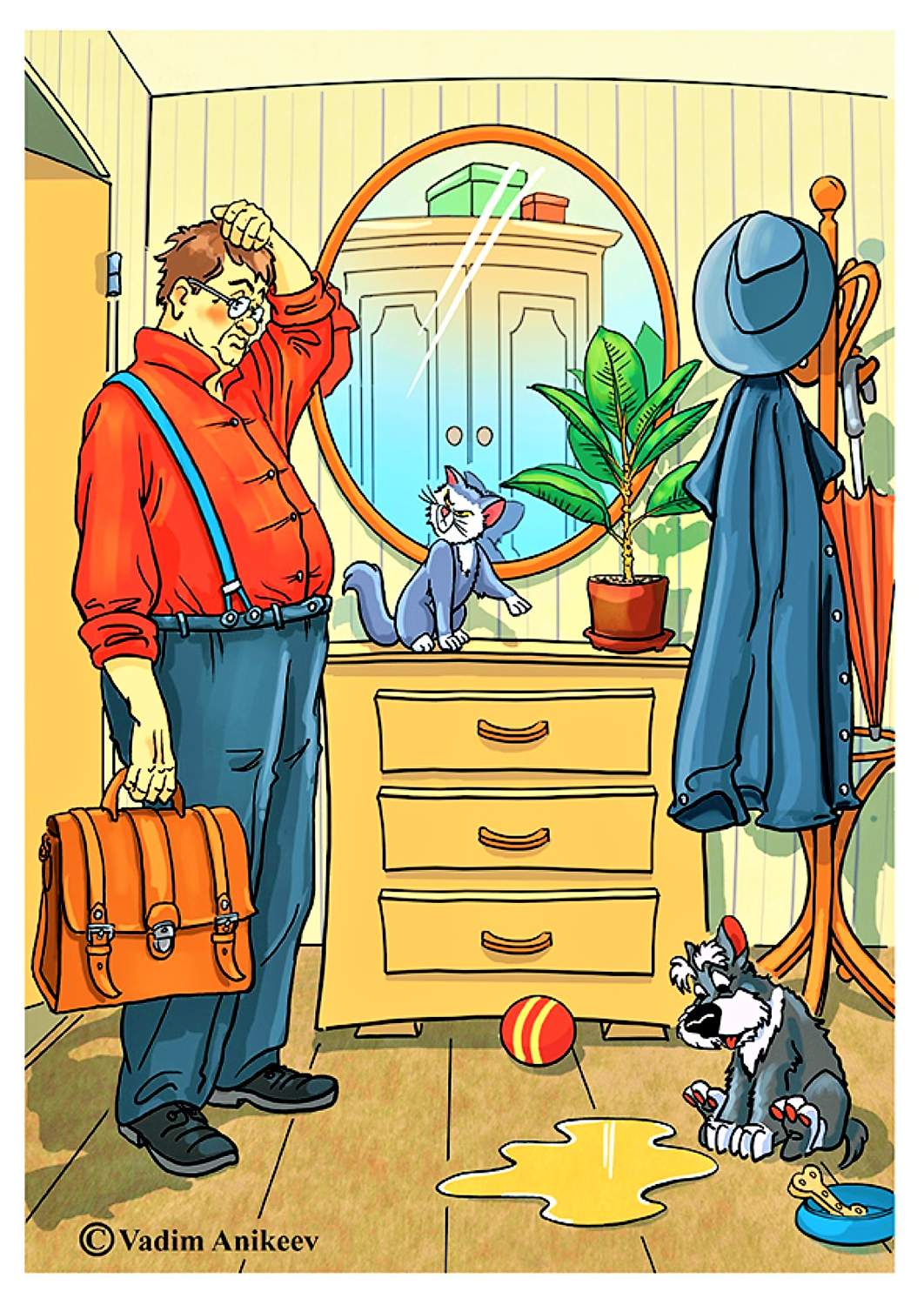 Solve The Puddle, A Whodunit jigsaw puzzle online with 300 pieces