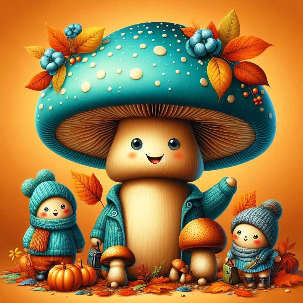 Solve Myles Mushroom & buddies Marcus & Madeline jigsaw puzzle online ...