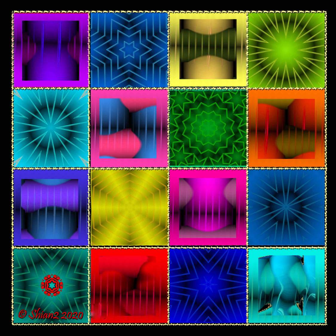 Solve Assortment of Tiles jigsaw puzzle online with 64 pieces