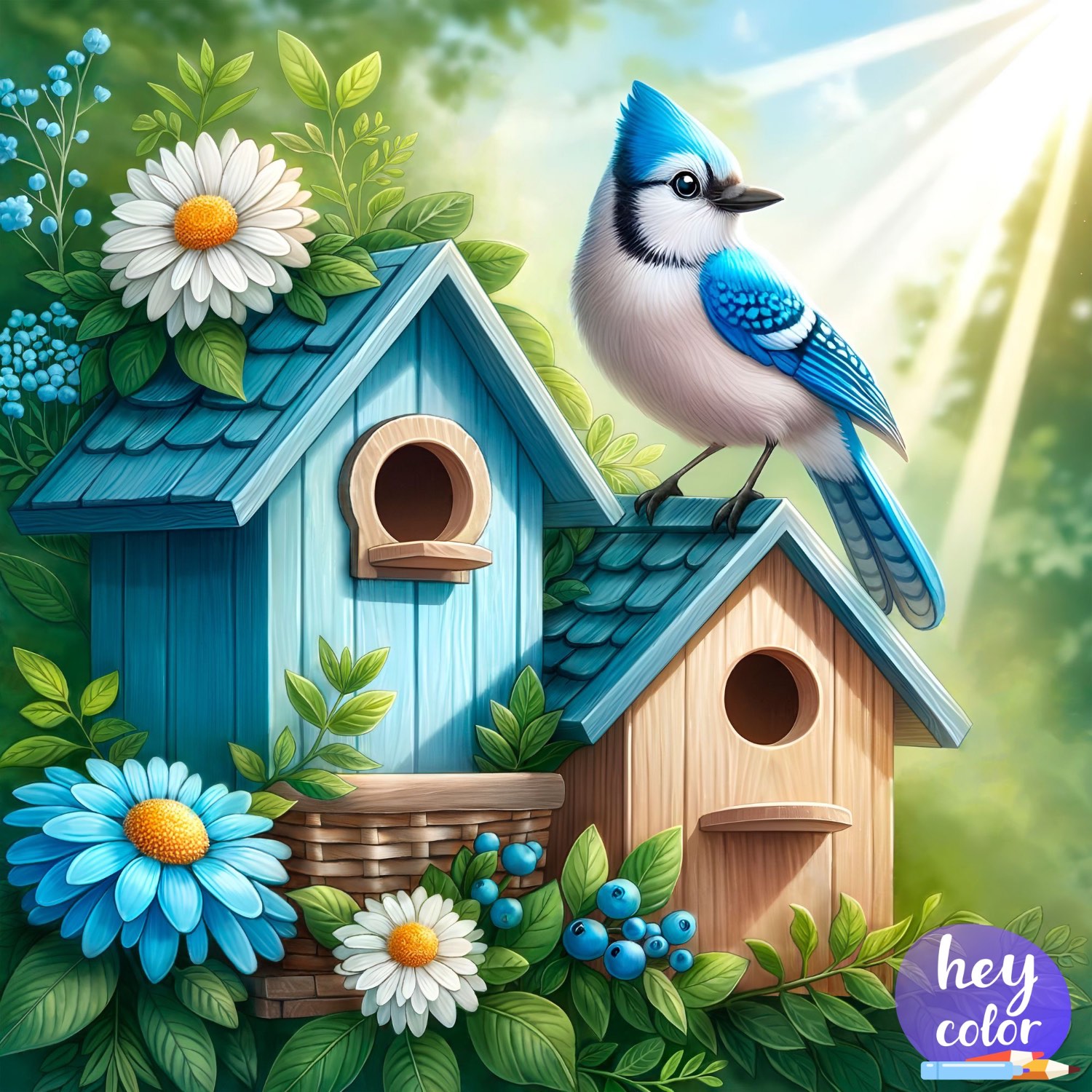 Solve Blue Jay jigsaw puzzle online with 256 pieces