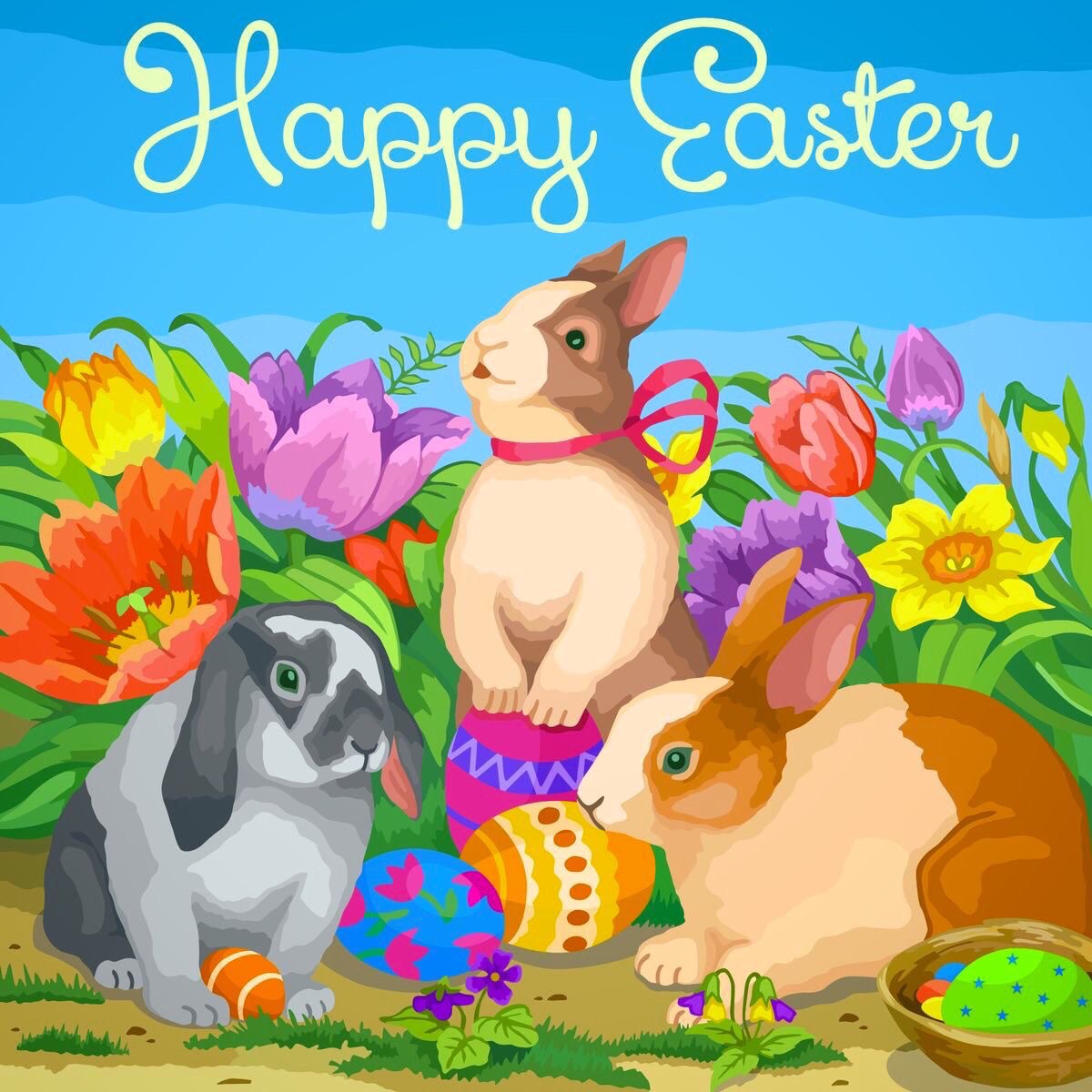 Solve Happy Easter! jigsaw puzzle online with 100 pieces