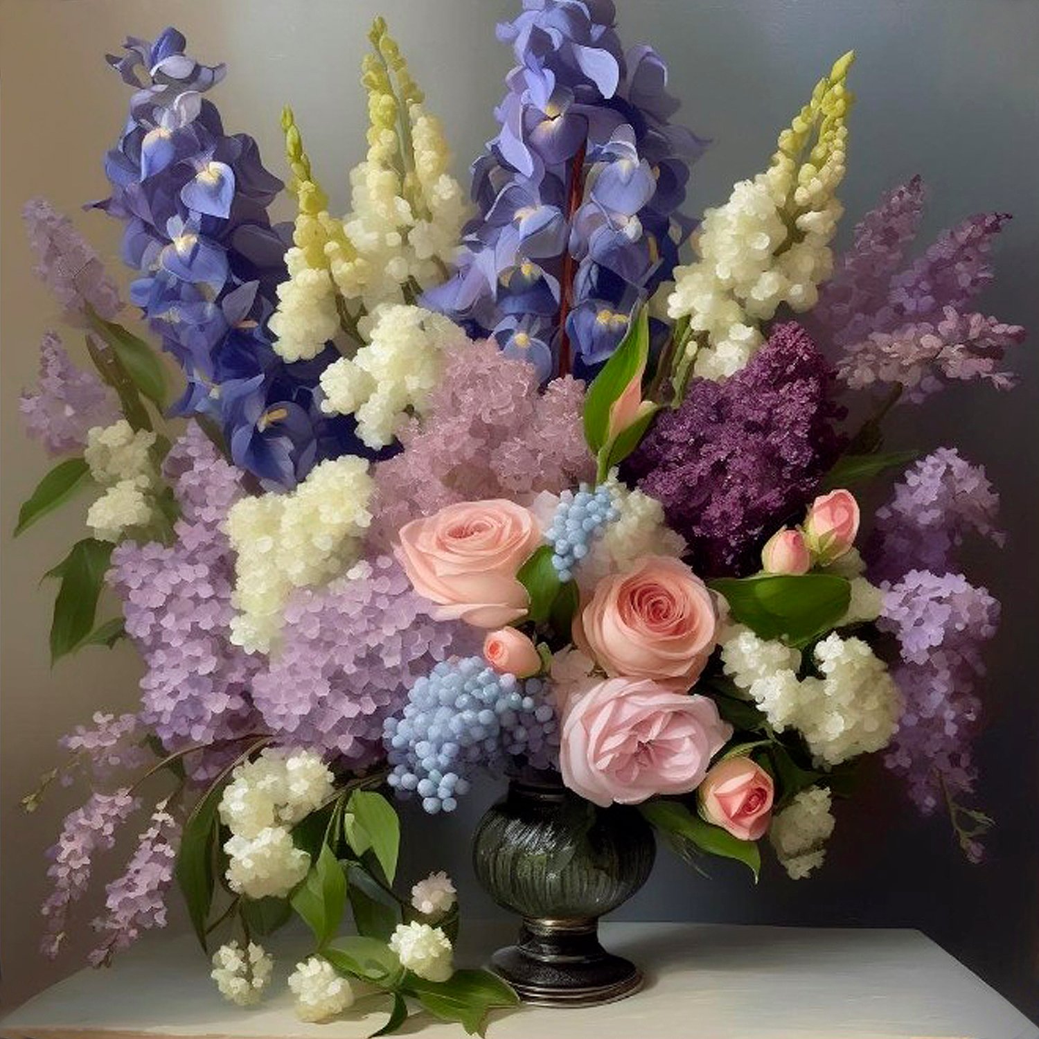 Solve Springtime centerpiece jigsaw puzzle online with 144 pieces