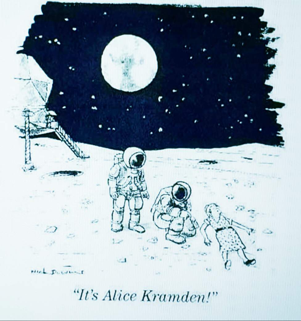 Solve "TO THE MOON, ALICE!" jigsaw puzzle online with 25 pieces