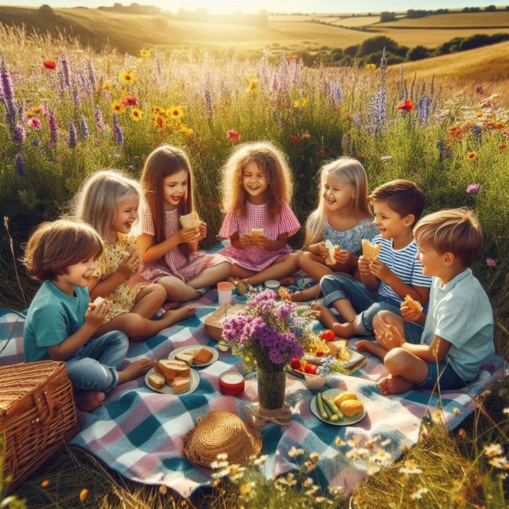 Solve The picnic jigsaw puzzle online with 64 pieces