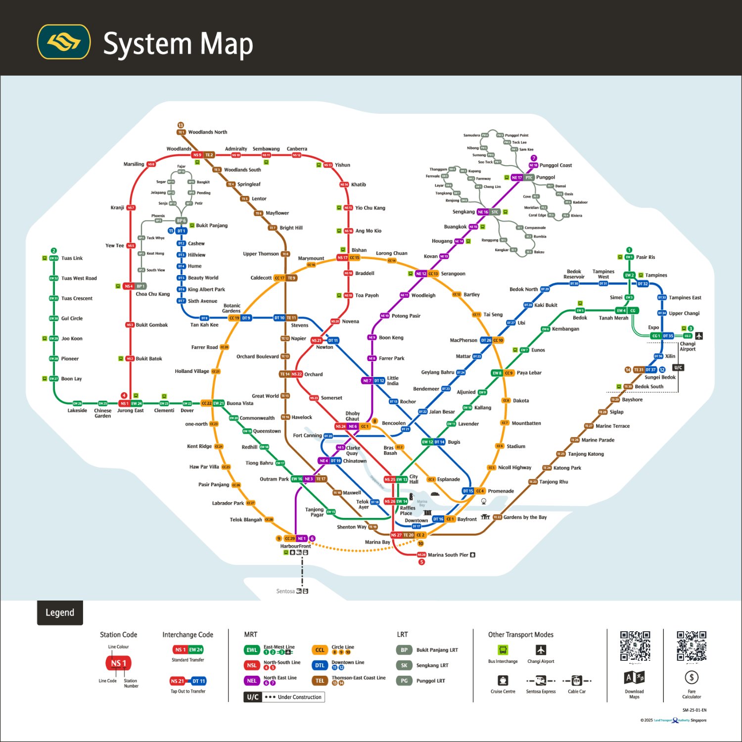 Solve Singapore Transit Map jigsaw puzzle online with 600 pieces