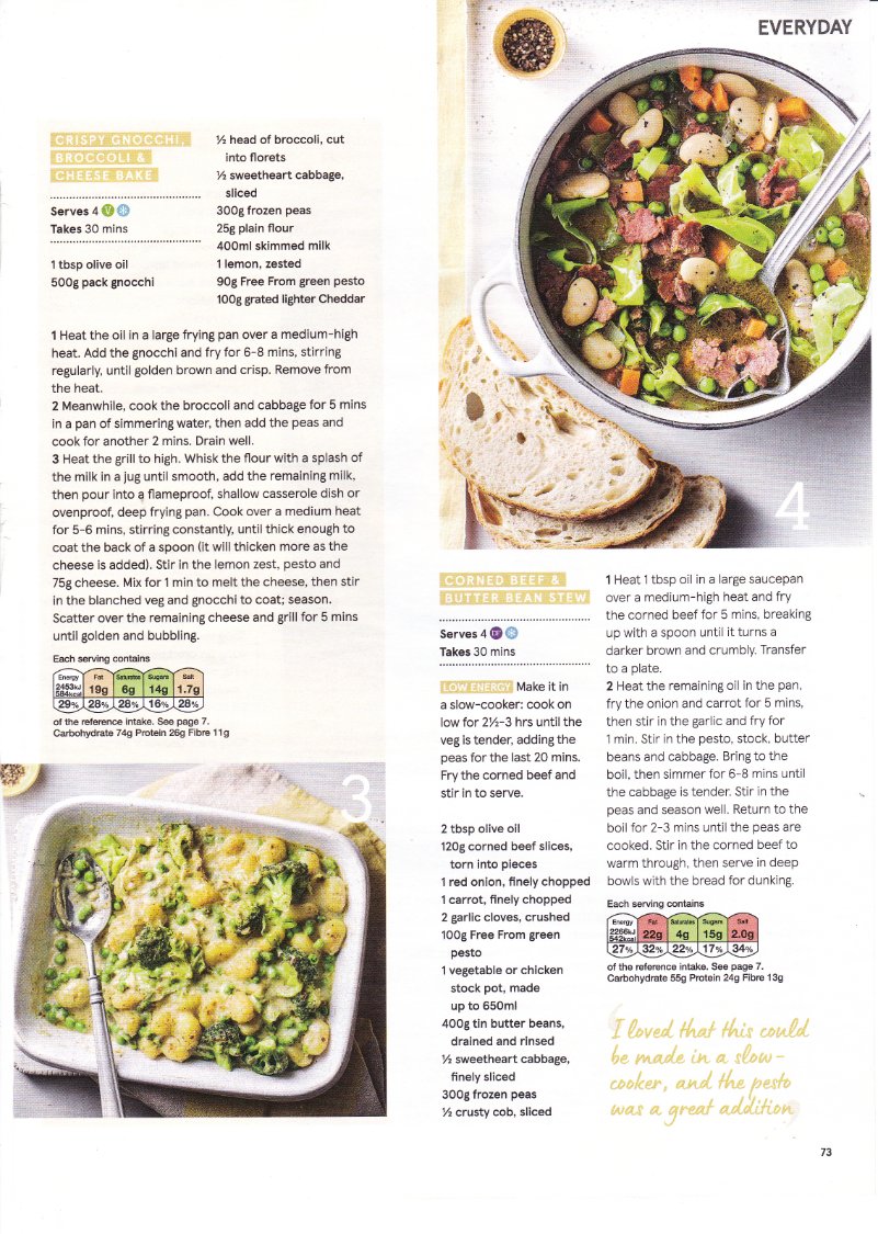 Solve Crispy Gnocchi, broccoli & cheese bake + Corned beef & butter ...