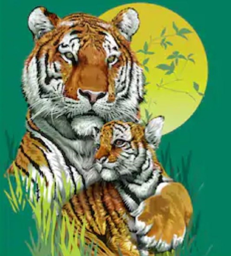 Solve "Safe with Mom" jigsaw puzzle online with 72 pieces
