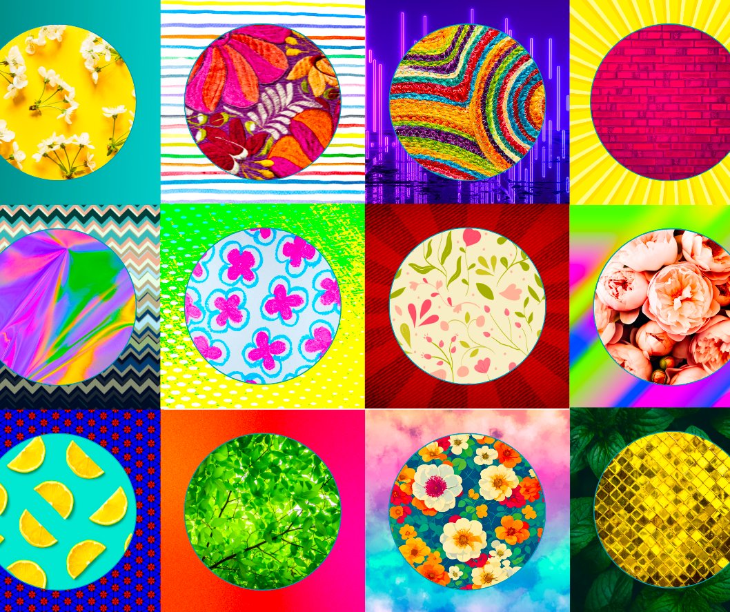 Solve Pattern mashup jigsaw puzzle online with 120 pieces