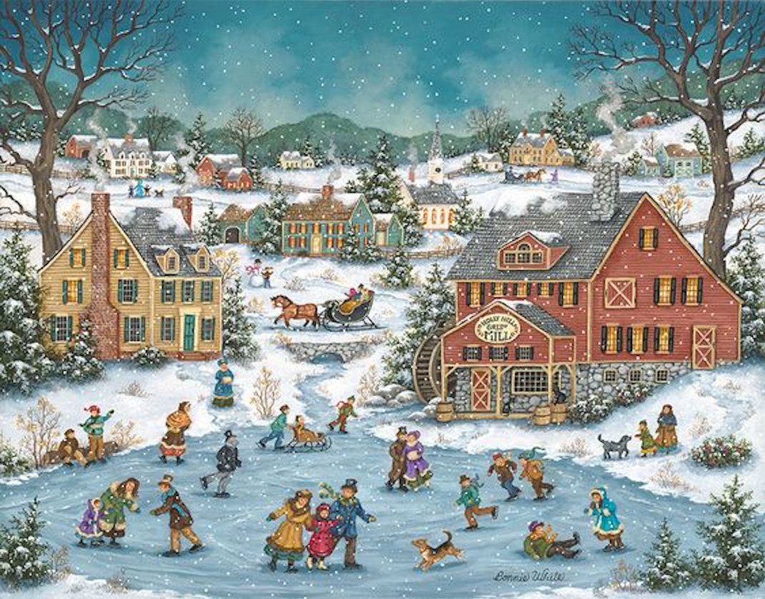 Solve Fun in the Winter jigsaw puzzle online with 130 pieces