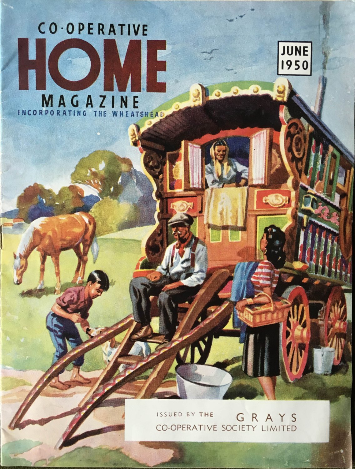 Solve Co-op Home Magazine Cover Romani Wagon jigsaw puzzle online with ...