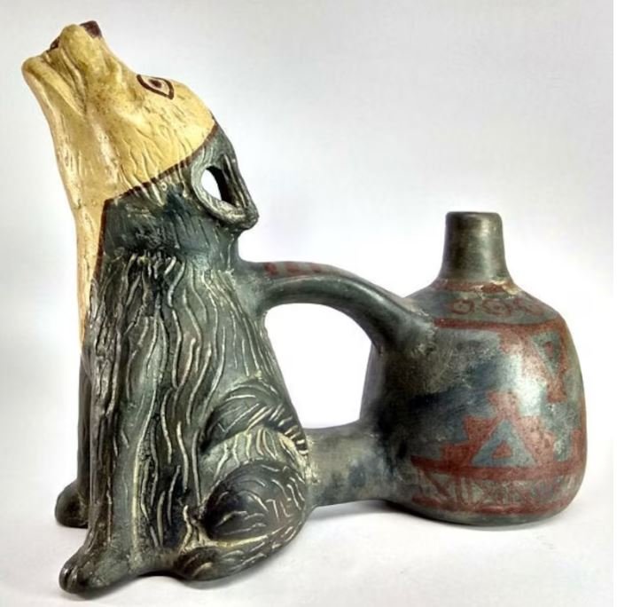 Solve Double chamber whistling vessel in the form of a Coyote. / This ...