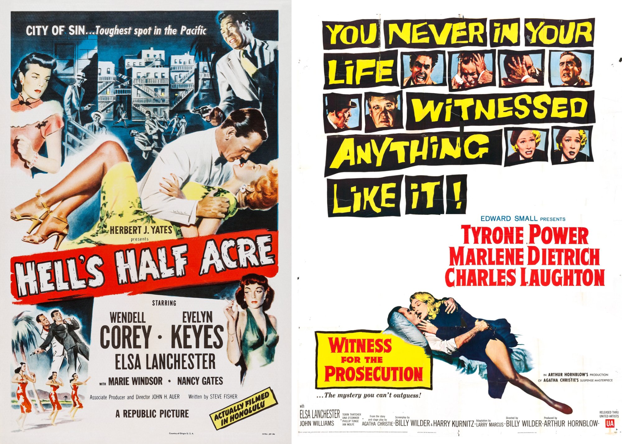 Solve Hell's Half Acre ~ 1954 and Witness for the Prosecution ~ 1958 jigsaw puzzle online with ...