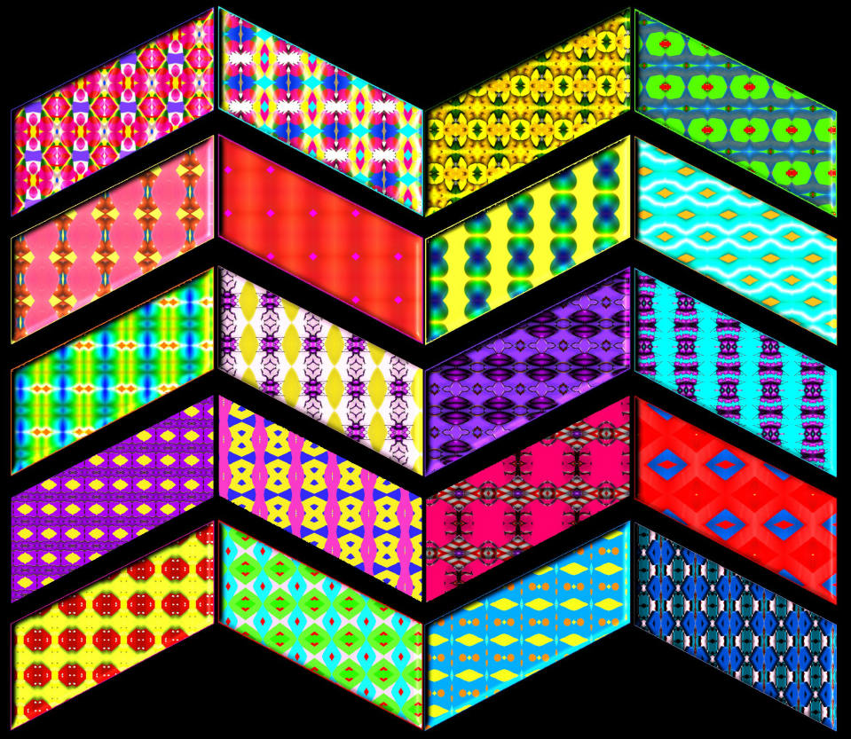 Solve FOLDAWAY PATTERNS jigsaw puzzle online with 30 pieces