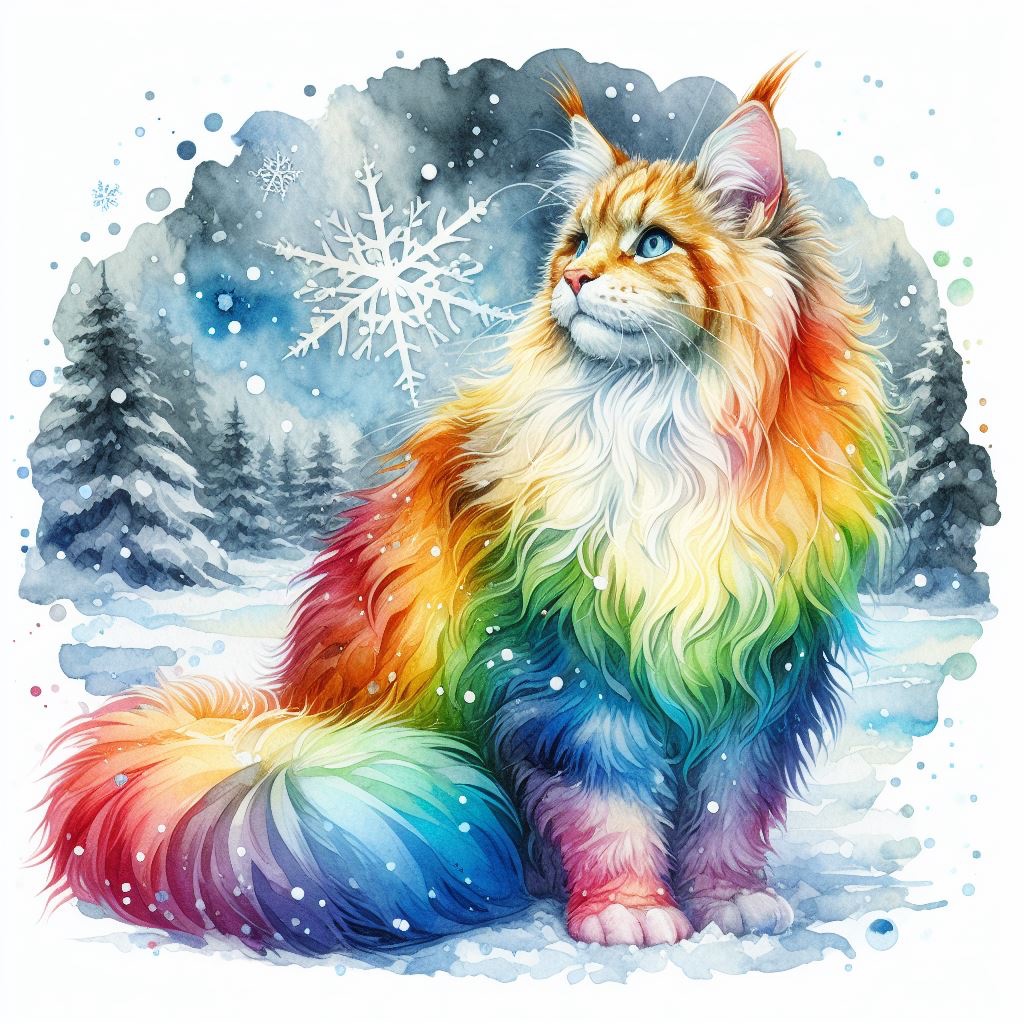 Solve Rainbow Floof jigsaw puzzle online with 306 pieces