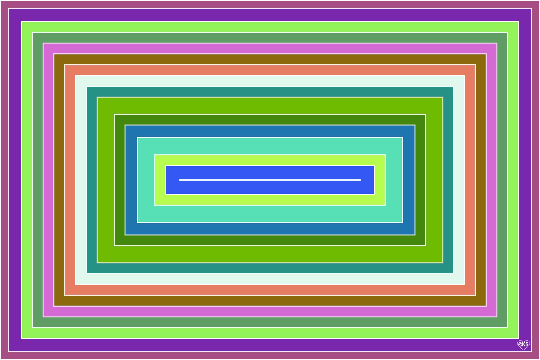 Solve Concentric Rectangles!! ~ M jigsaw puzzle online with 96 pieces