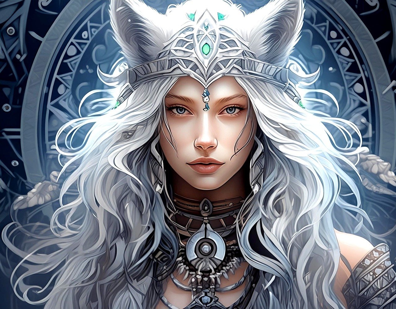 Solve Shaman of the Wolves... jigsaw puzzle online with 35 pieces