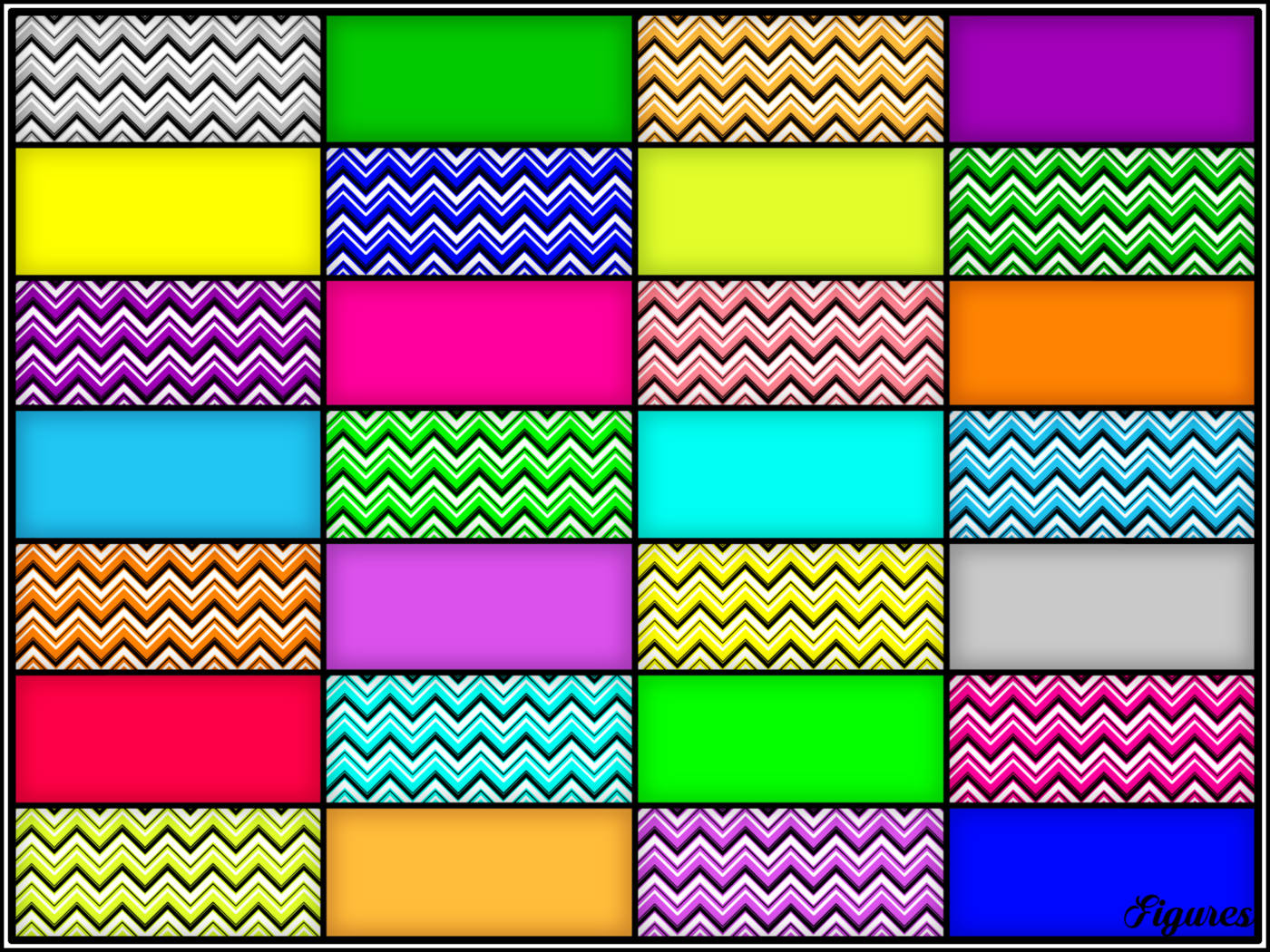 Solve Solids and Zig Zag Patterns jigsaw puzzle online with 154 pieces