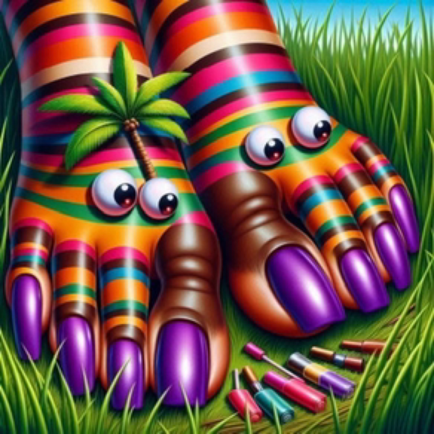 Solve Silly Feet jigsaw puzzle online with 169 pieces