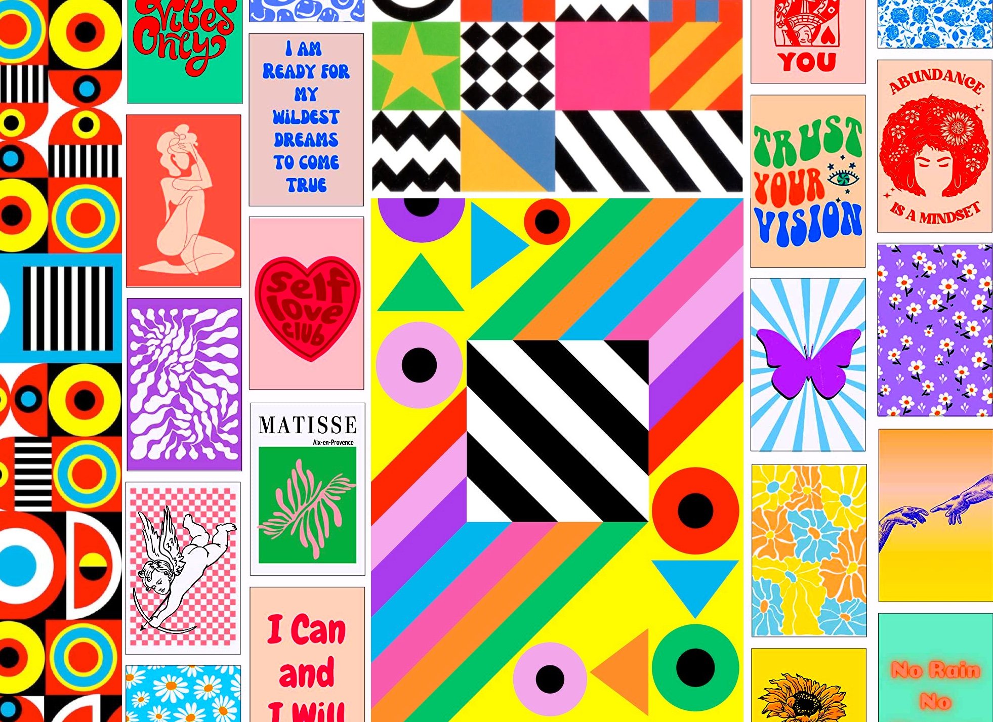 Solve Patterns Mashup jigsaw puzzle online with 130 pieces