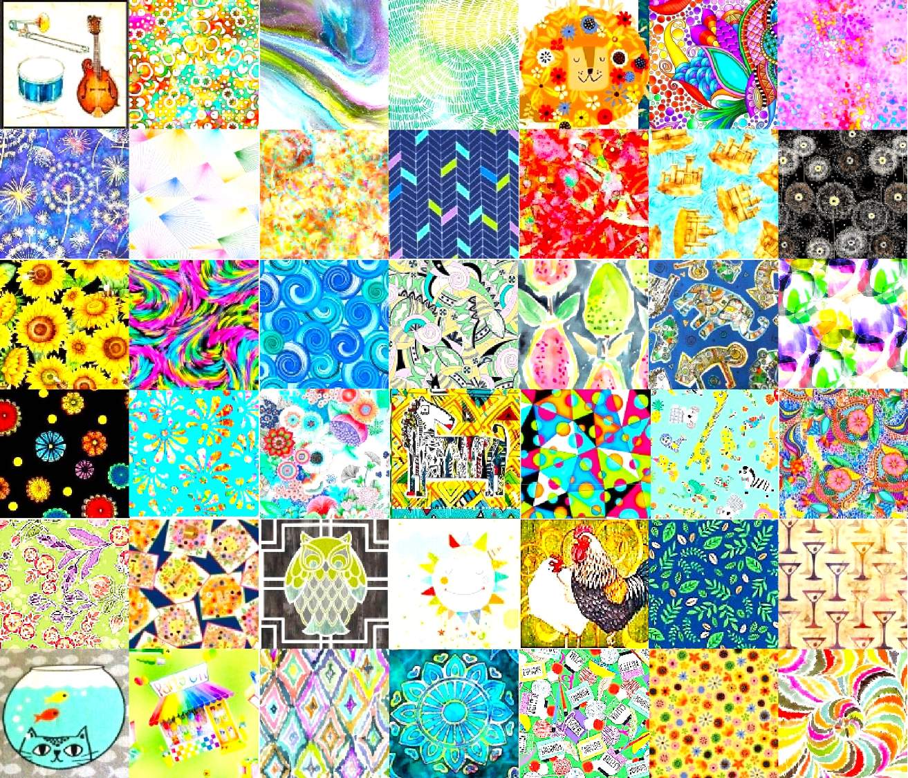 Solve PATCHWORK QT FABRICS 2 jigsaw puzzle online with 72 pieces
