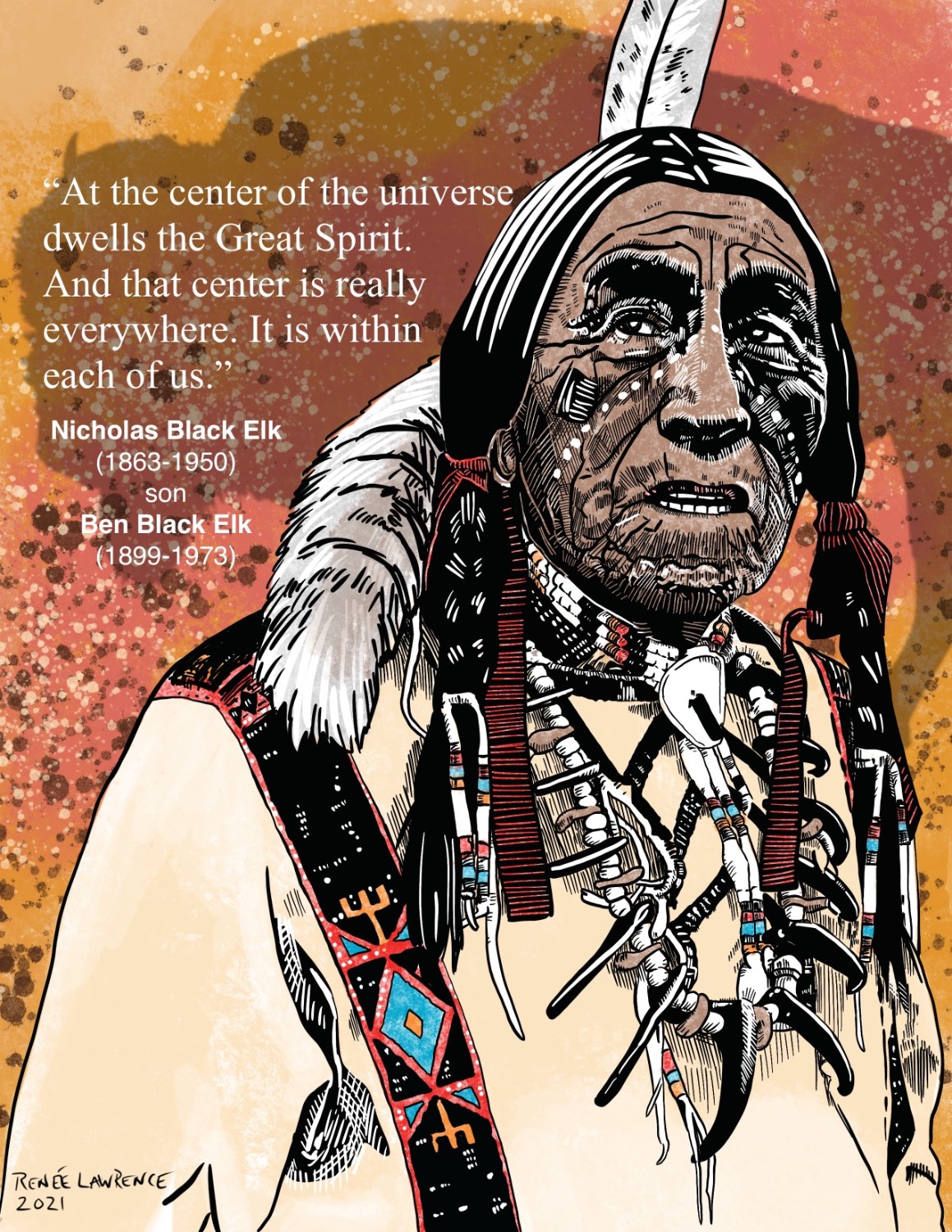 Solve Ben Black Elk and Nicholas Black Elk jigsaw puzzle online with ...