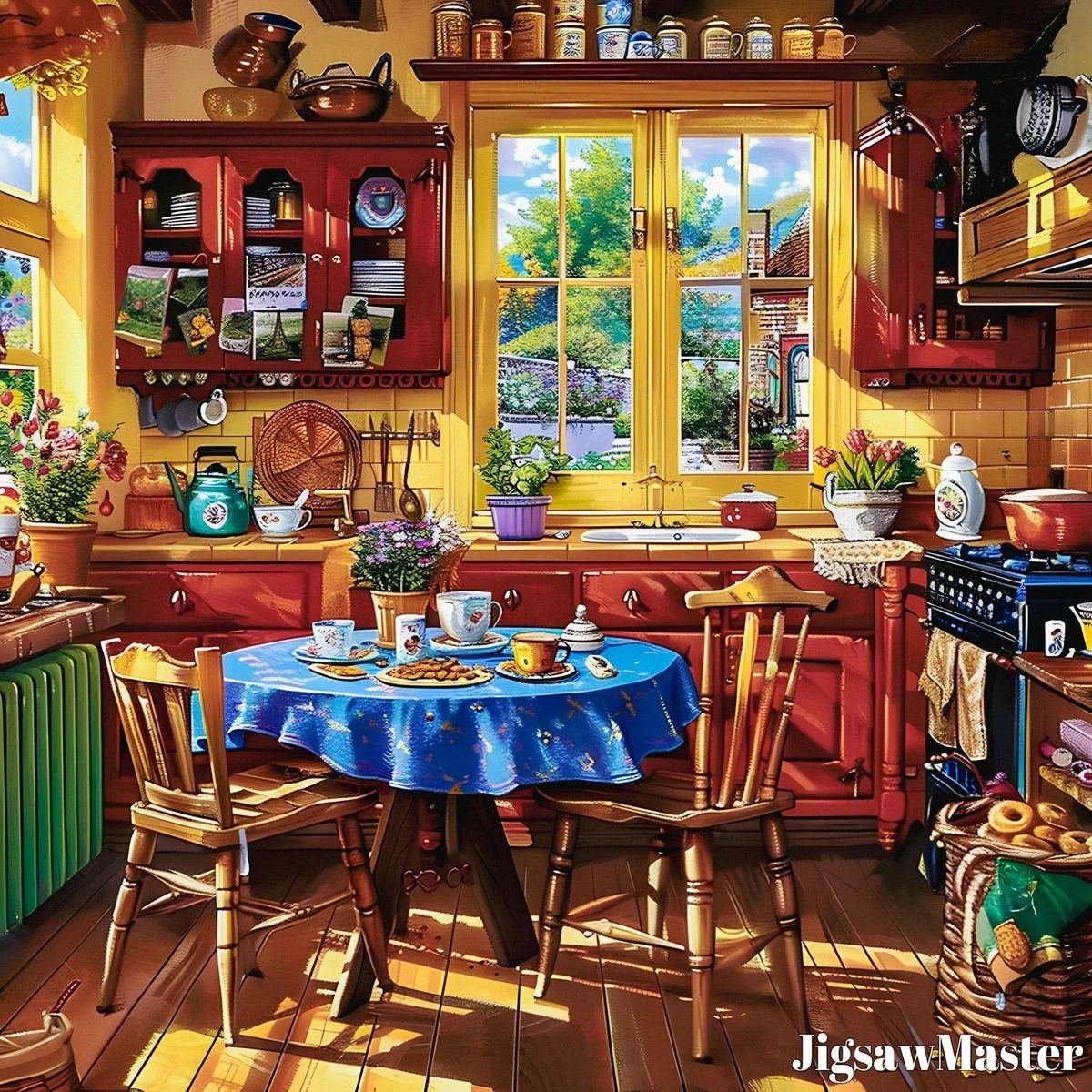 Solve Vintage Kitchen jigsaw puzzle online with 169 pieces