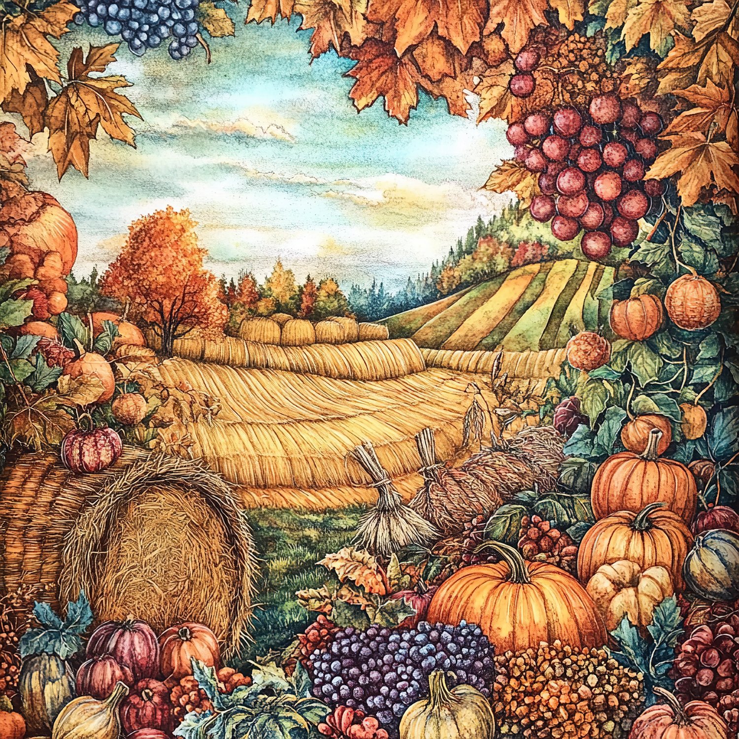 Jigsaw Puzzle | 121 pieces | Fall Harvest | Jigidi