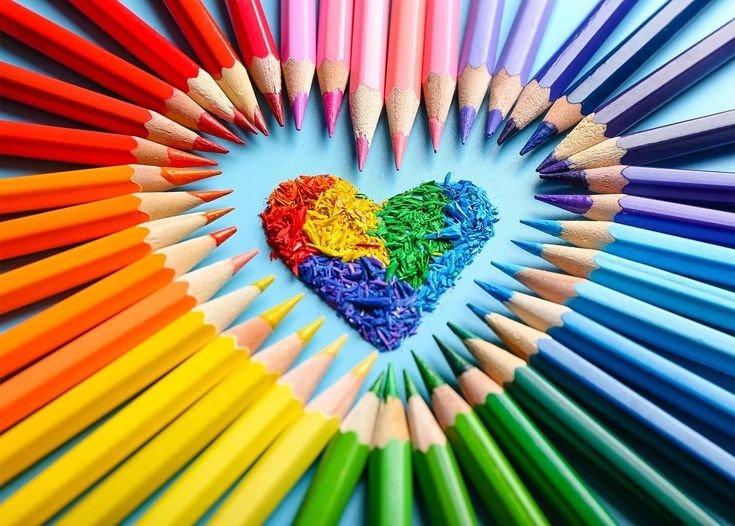 Solve Rainbow 🌈 Heart ️ jigsaw puzzle online with 70 pieces