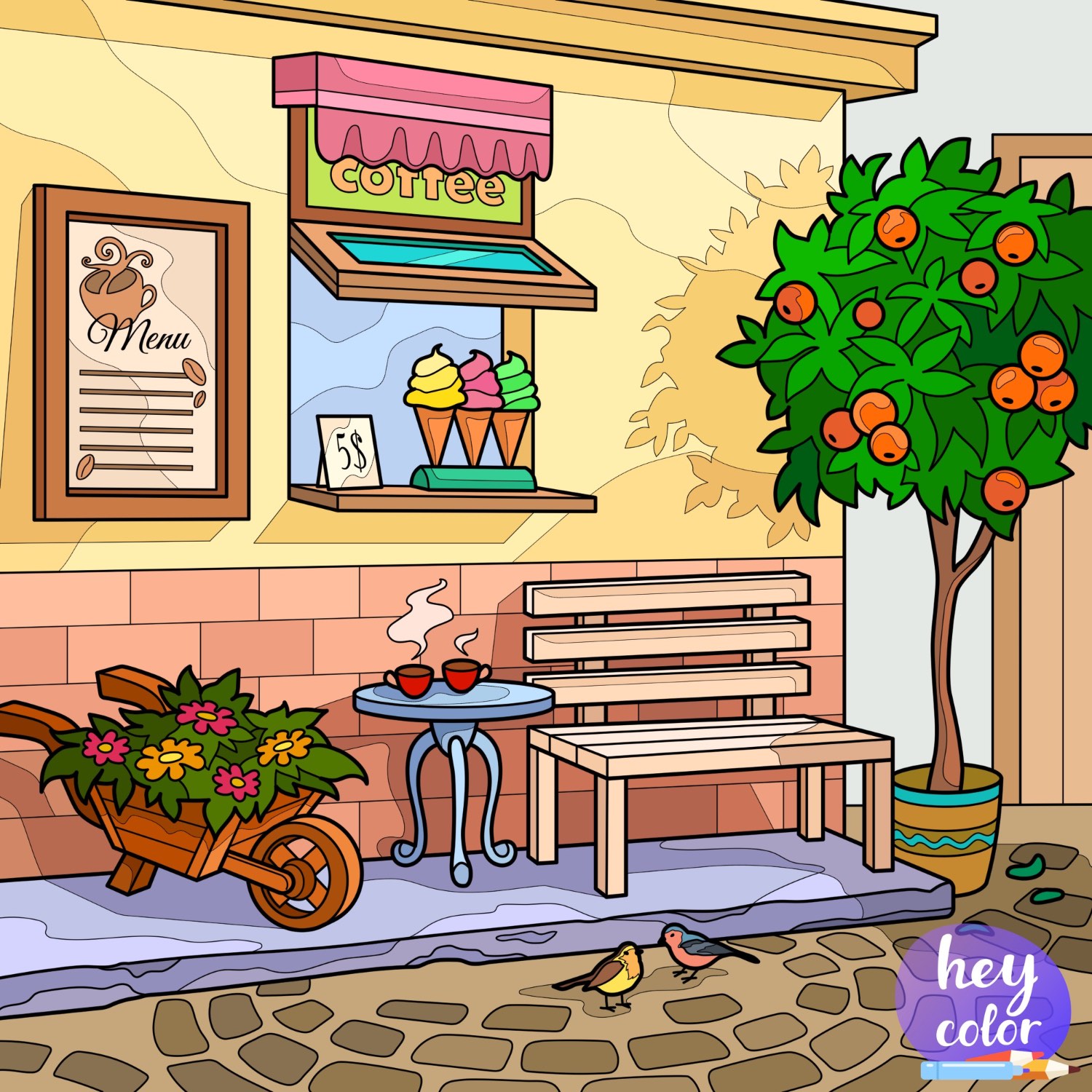 Solve Take Out Window jigsaw puzzle online with 256 pieces
