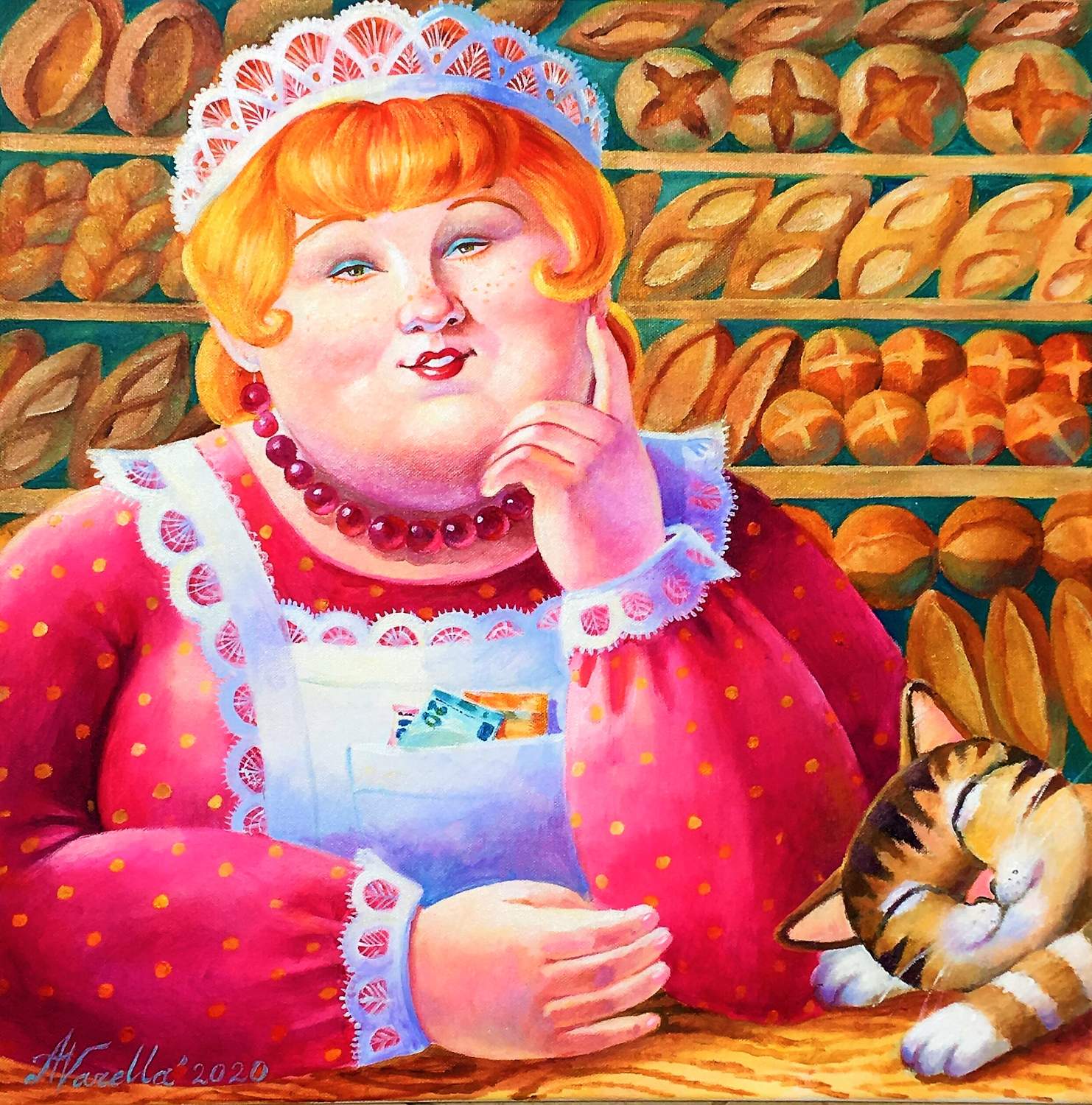 Solve The Baker jigsaw puzzle online with 324 pieces